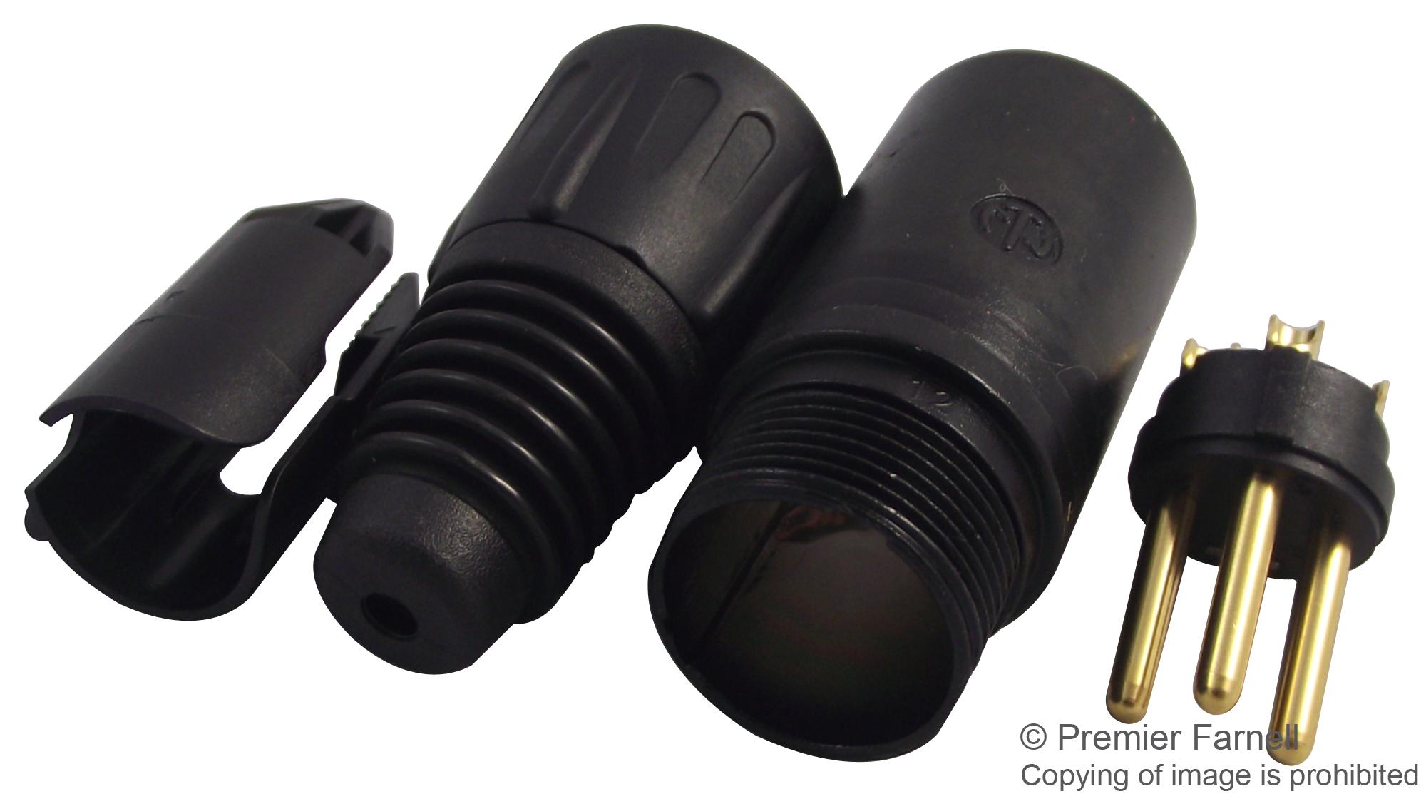 NC3MX-B - Neutrik - XLR Connector, 3 Contacts, Plug