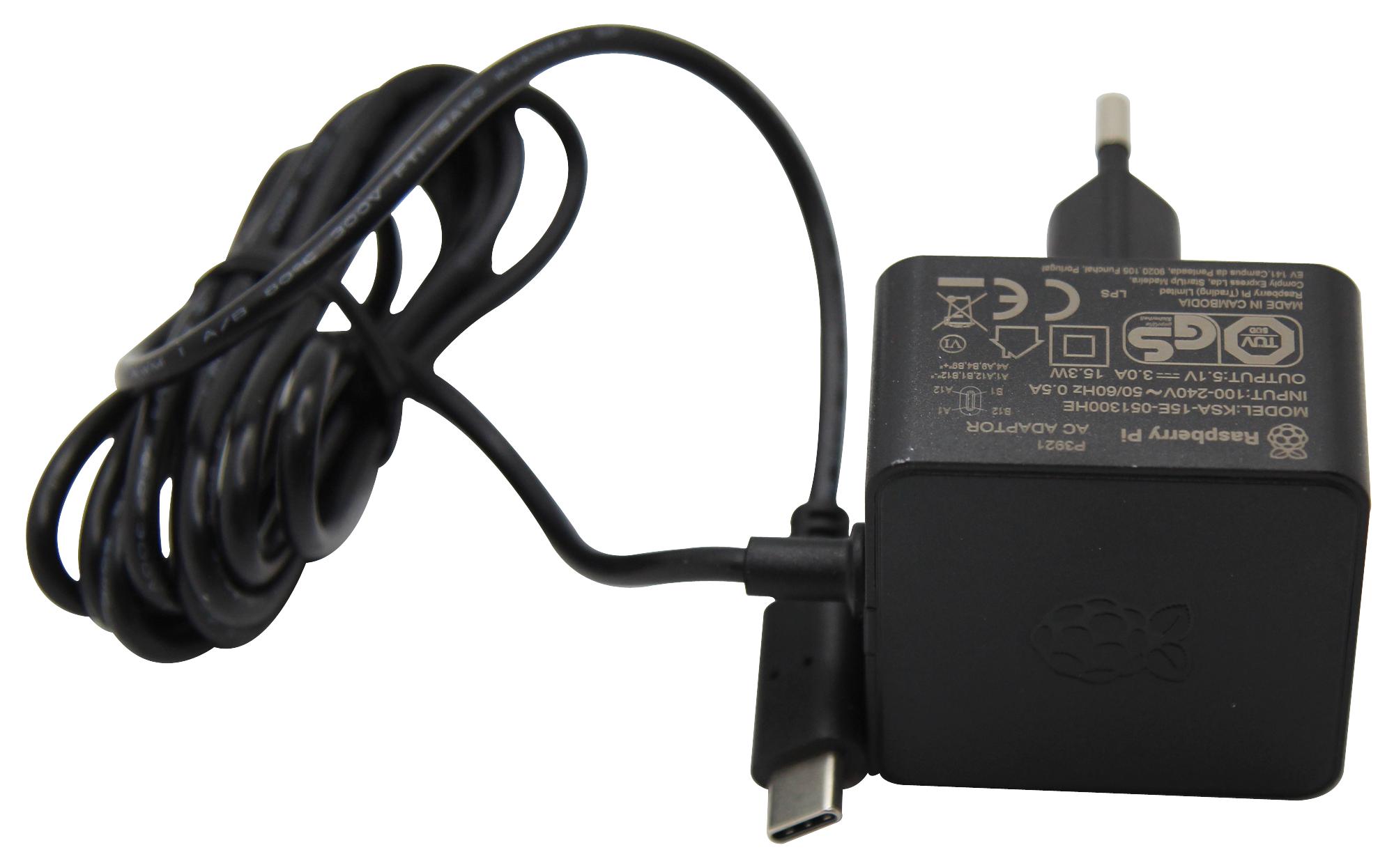 SC0754 - Raspberry-pi - Raspberry Pi Accessory, Raspberry Pi 4 Model B Official PSU, USB-C