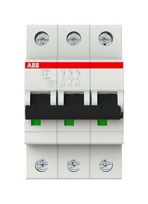 S203-C6 - Abb - Thermal Magnetic Circuit Breaker, Miniature, C Curve