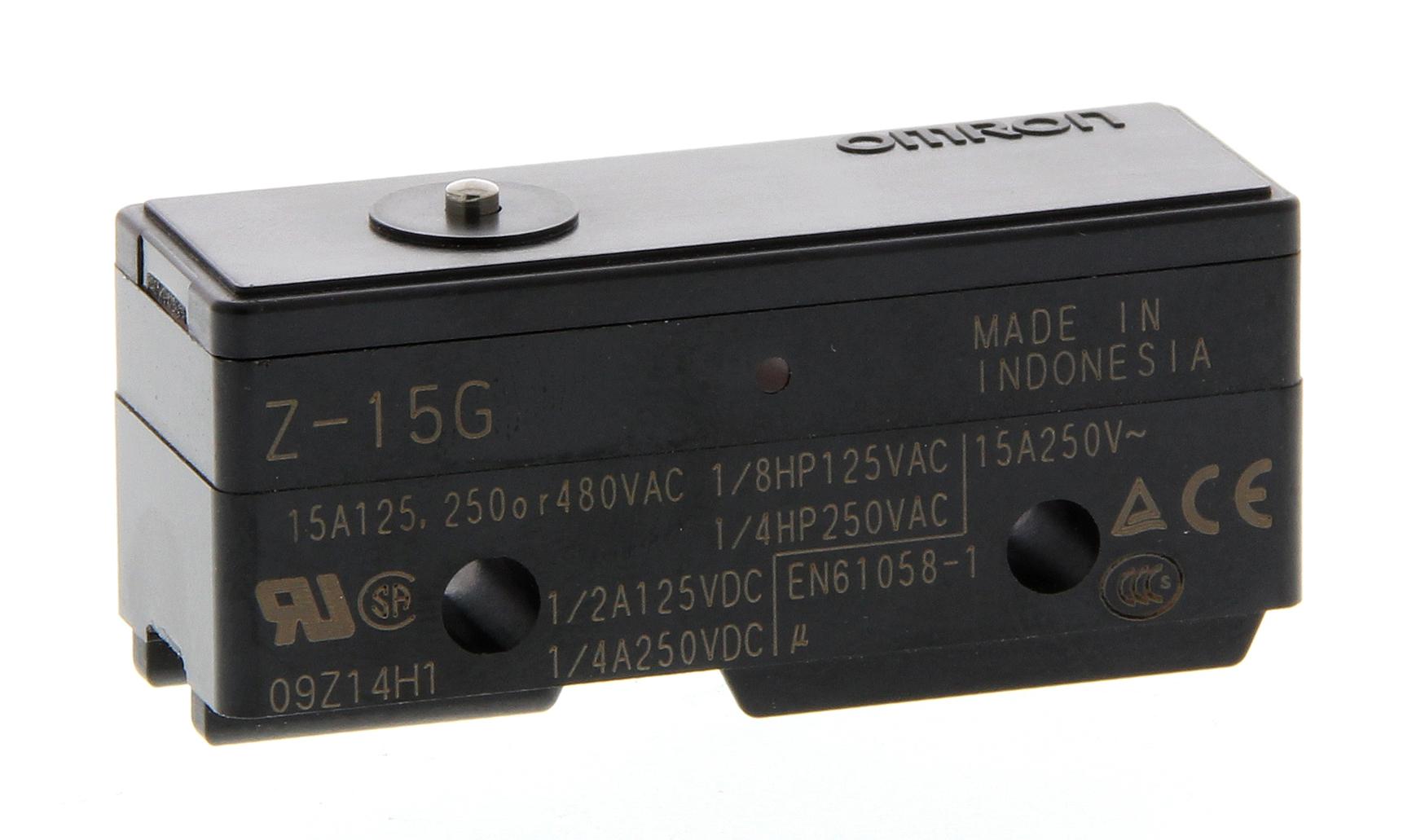 Z-15G - Omron Industrial Automation - Microswitch, Standard, Pin Plunger