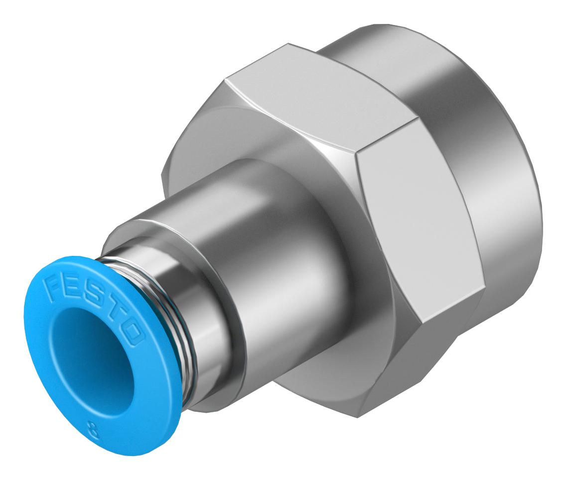 QSF-3/8-8-B - Festo - Pneumatic Fitting, Push-In Fitting, G3/8