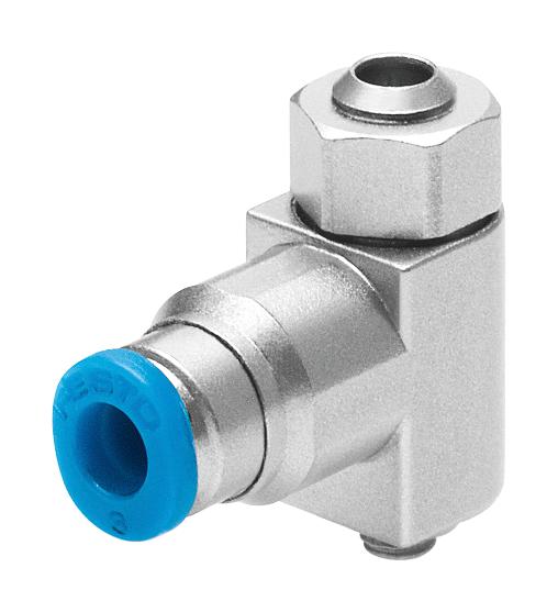 GRLA-M5-QS-4-LF-C - Festo - ONE-WAY FLOW CONTROL VALVE, QS-4-M3