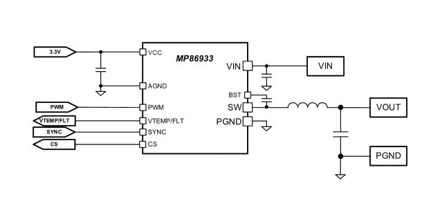 MP86933GQT-P - Monolithic Power Systems (mps) - Voltage Regulator, DC/DC Gate Driver, 4.5V to 16V In