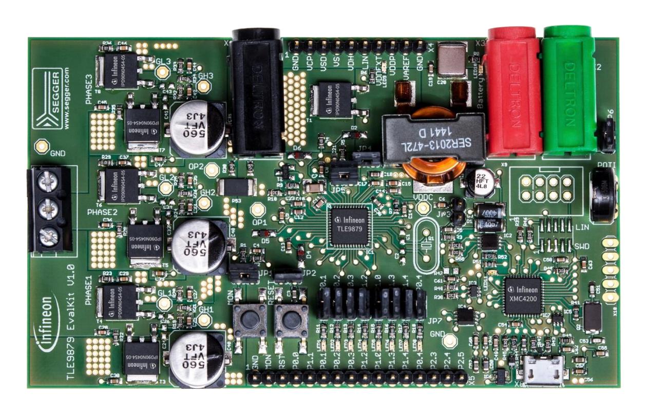 TLE9879EVALKITTOBO1 - Infineon - Evaluation Kit, TLE9879QXA40, BLDC Motor Driver