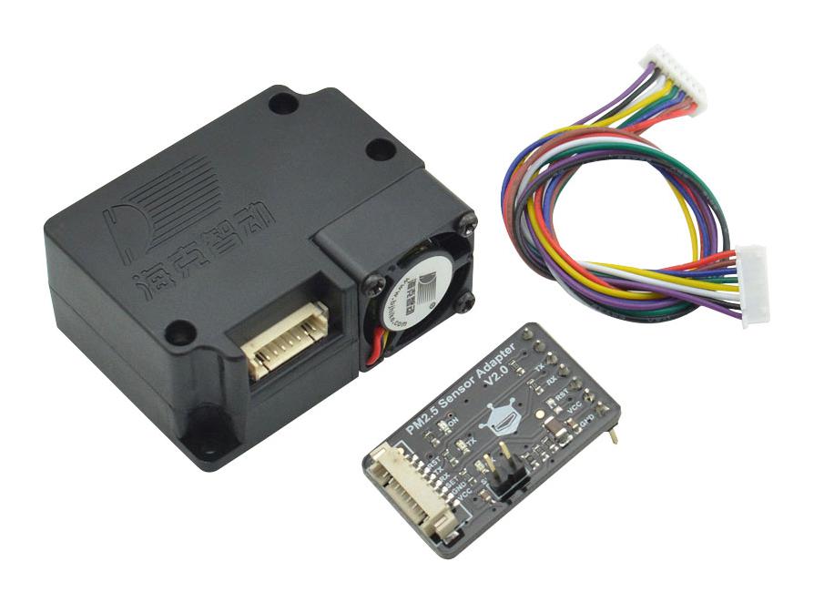SEN0177 - Dfrobot - PM2.5 Laser Dust Sensor, Adapter, Cable