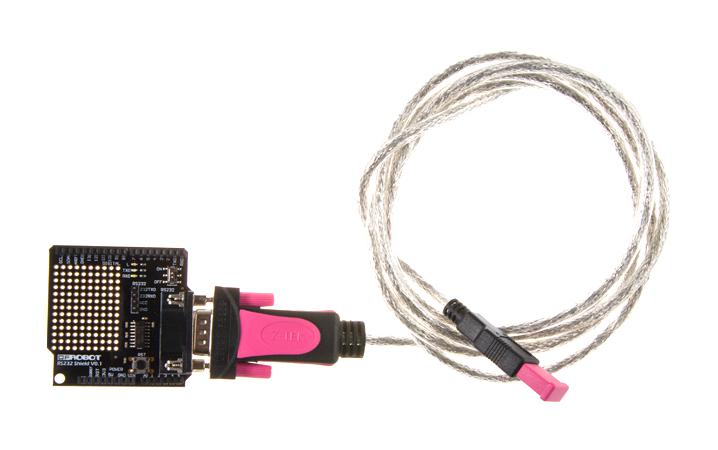 DFR0258 - Dfrobot - RS232 Shield, MAX3232, For Arduino Development Boards