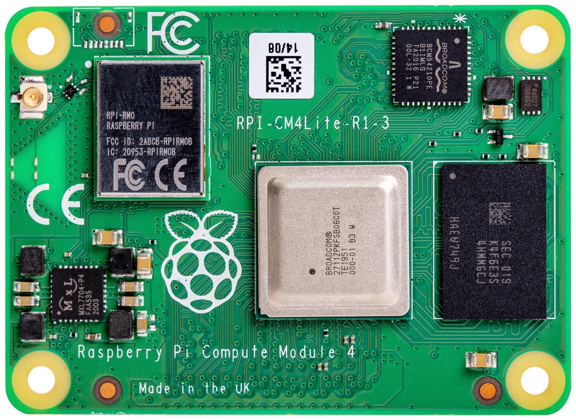CM4104000 - Raspberry-pi - Raspberry Pi Compute Module 4 Lite, with 4GB ...