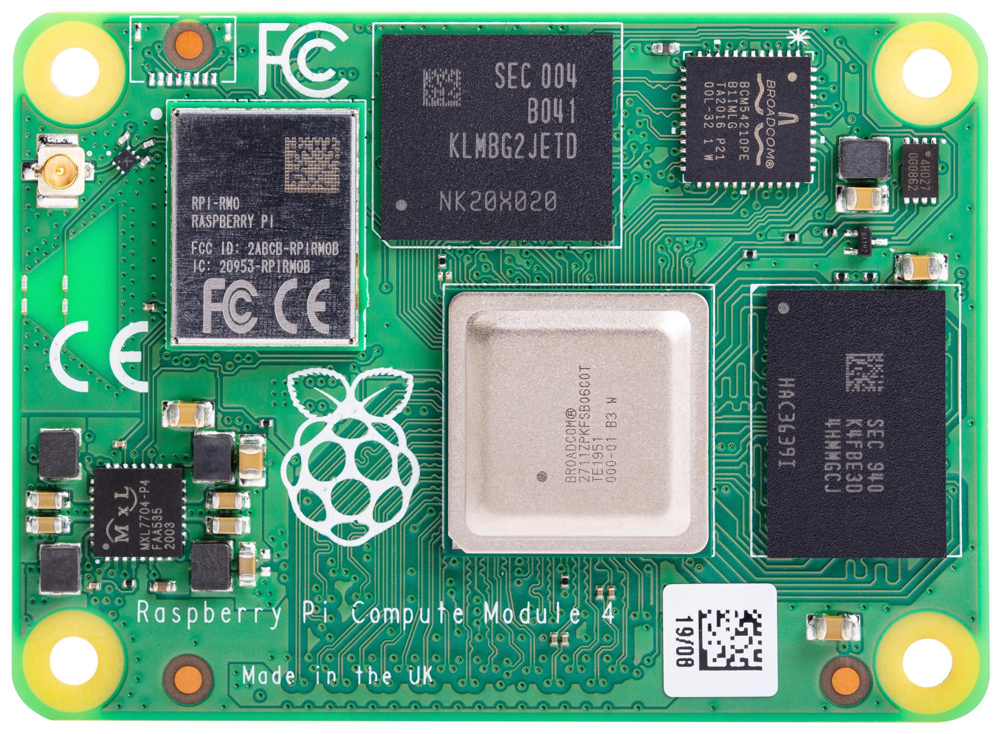 CM4004032 - Raspberry-pi - Raspberry Pi Compute Module 4, BCM2711, ARM Cortex-A72