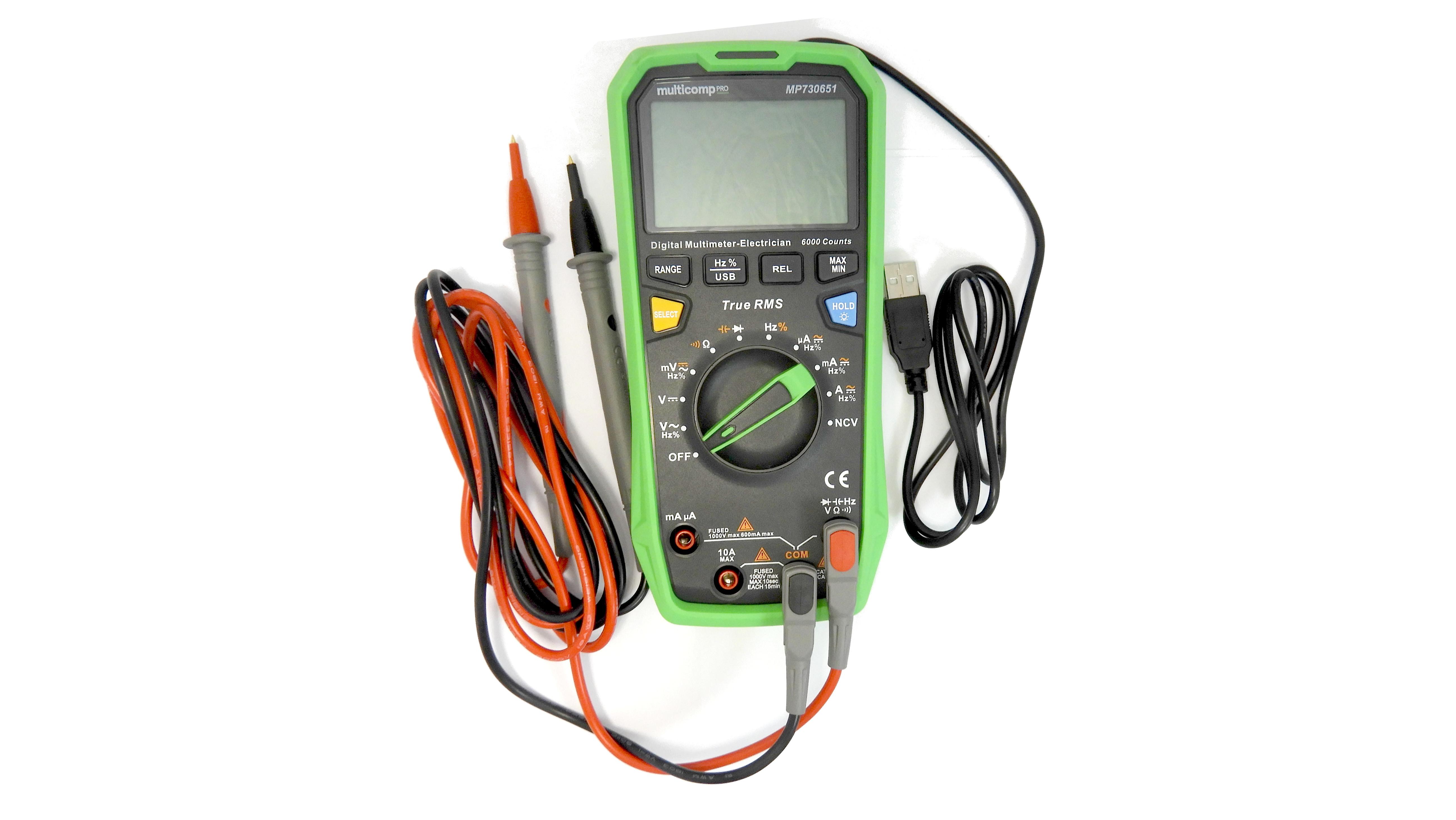 MP730651 - Multicomp Pro - Handheld Digital Multimeter, 1000V@10A AC/DC ...