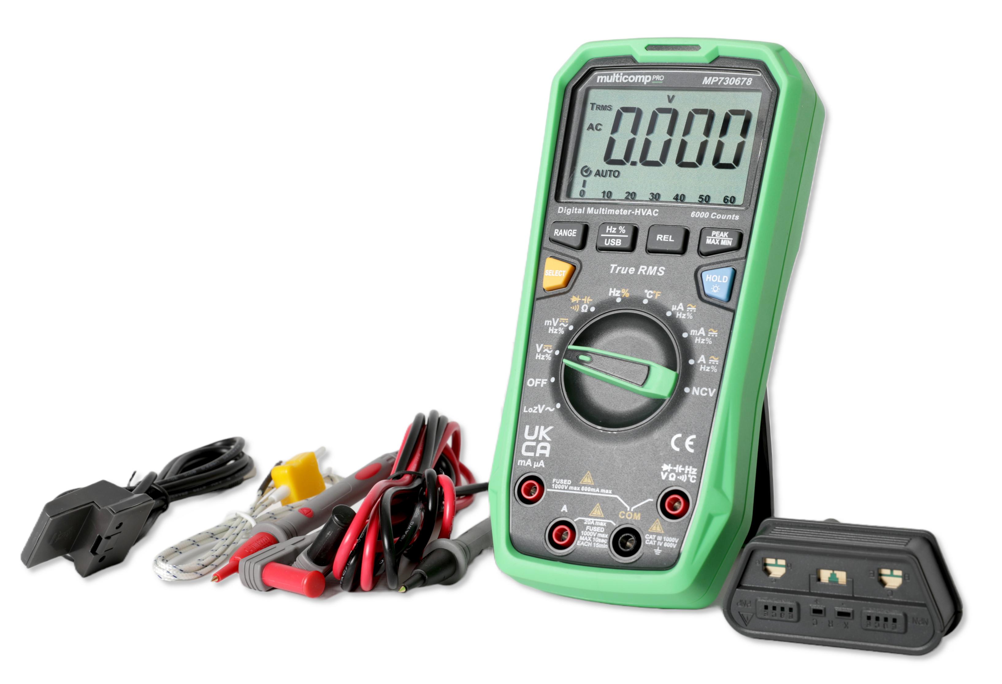 MP730678 - Multicomp Pro - Handheld Digital Multimeter, 1000V@20A AC/DC ...