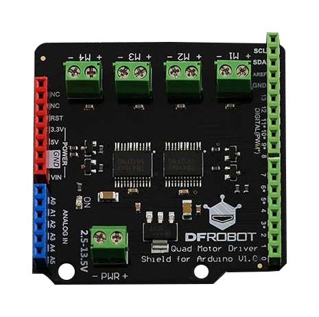 DRI0039 - Dfrobot - Expansion Board, Quad DC Motor Driver Shield ...