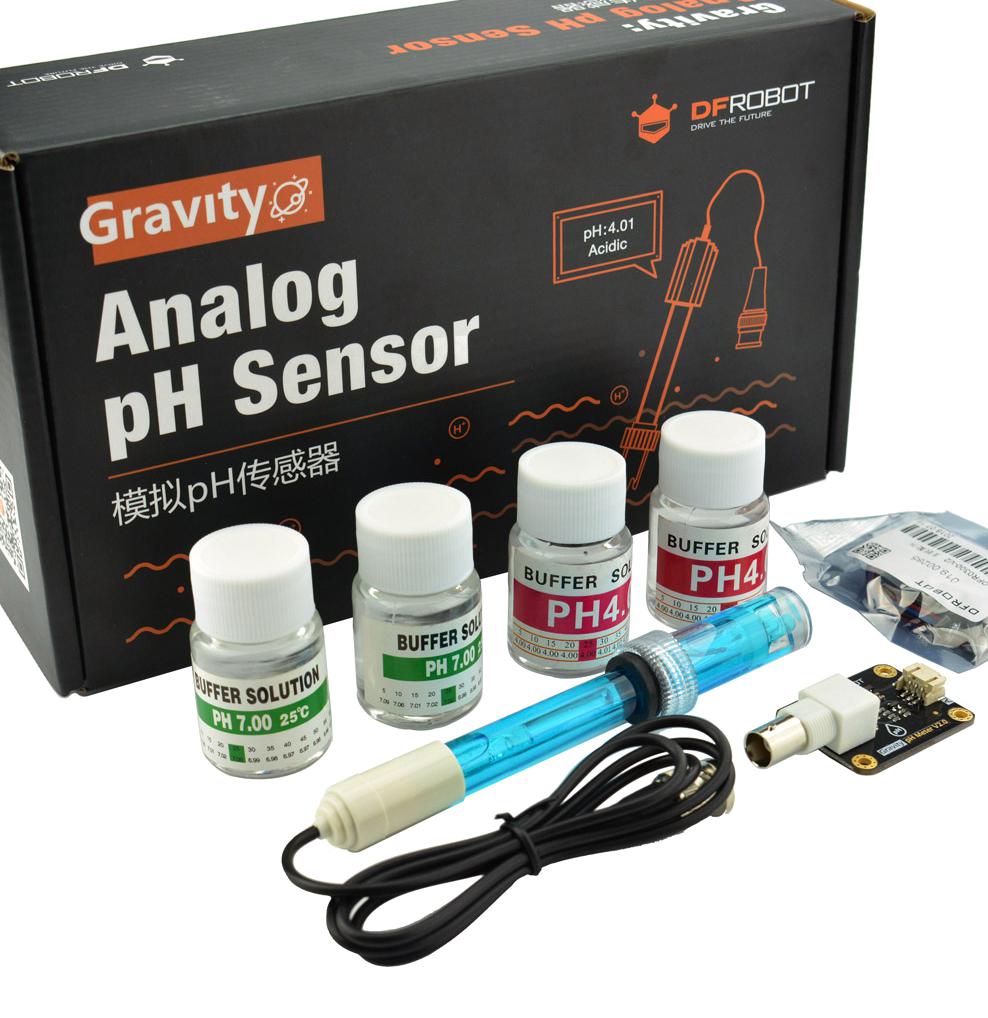 SEN0161-V2 - Dfrobot - PH Sensor / Meter Kit, V2, Gravity