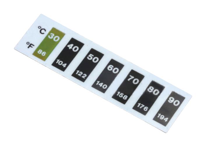 RLC-50-30/90-10 - Omega - Temperature Label, Reversible Strip, 7 Point