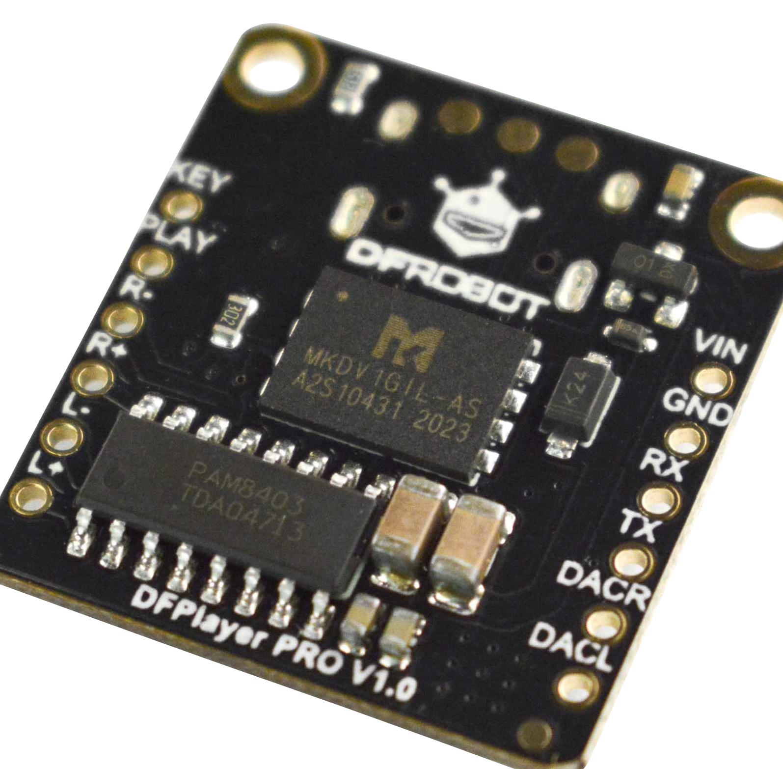 DFR0768 - Dfrobot - DFPlayer Pro, Fermion, On-board 128MB Storage