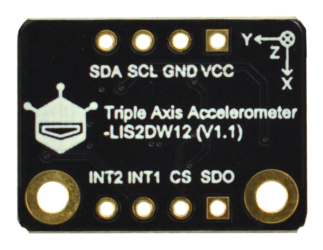 SEN0405 - Dfrobot - Breakout Board, LIS2DW12 Triple Axis Accelerometer, 2 x 4-Pin Header Connectors