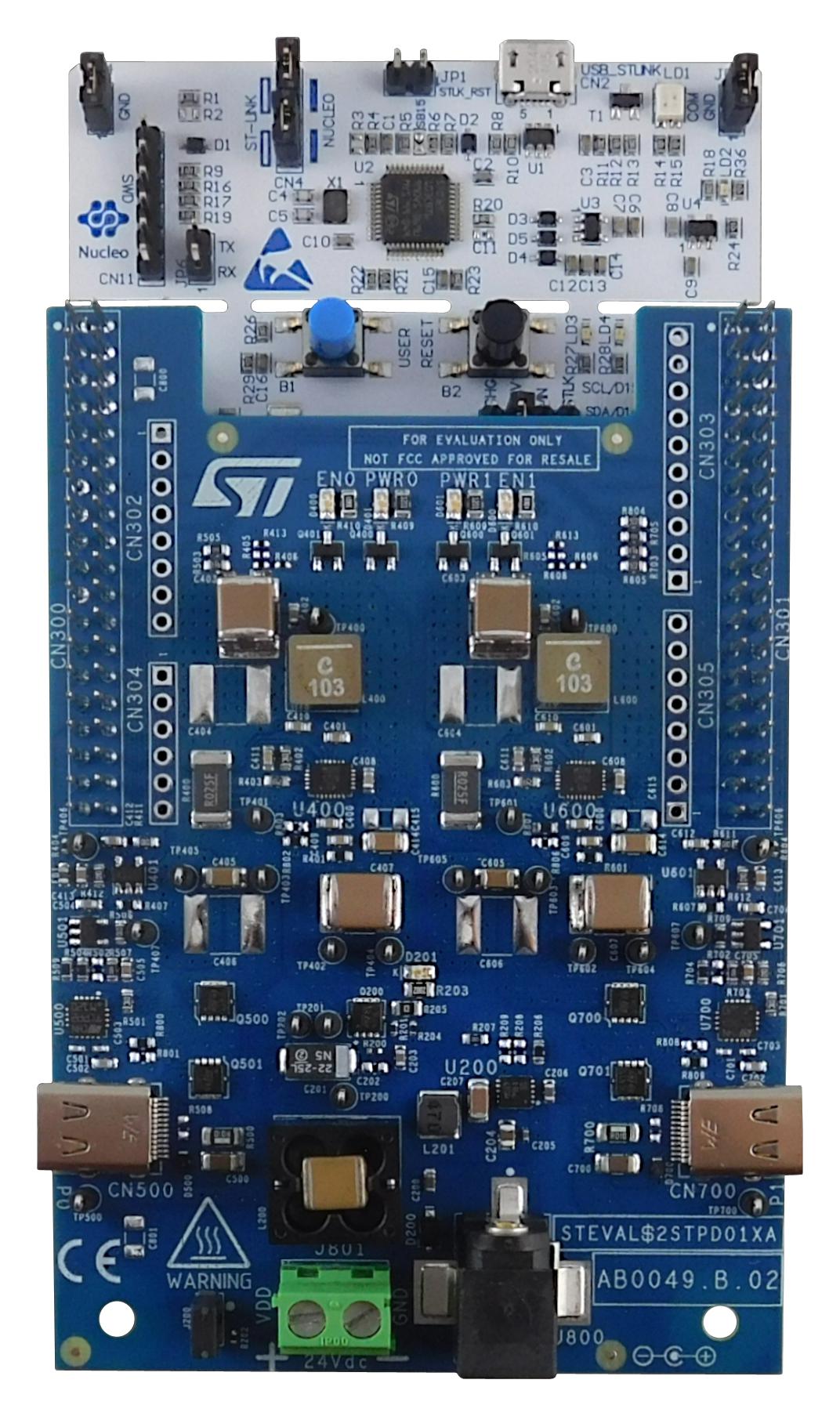 STEVAL-2STPD01 - Stmicroelectronics - Evaluation Kit, STPD01PUR, Synchronous Buck Converter