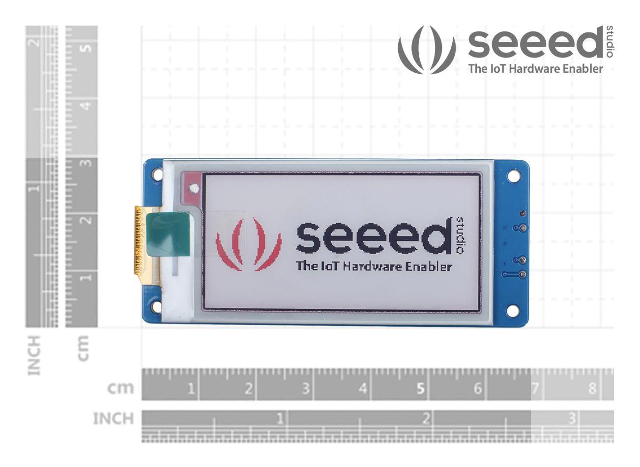 104020130 - Seeed Studio - Display Board, Triple Colour E-Ink, 2.13''