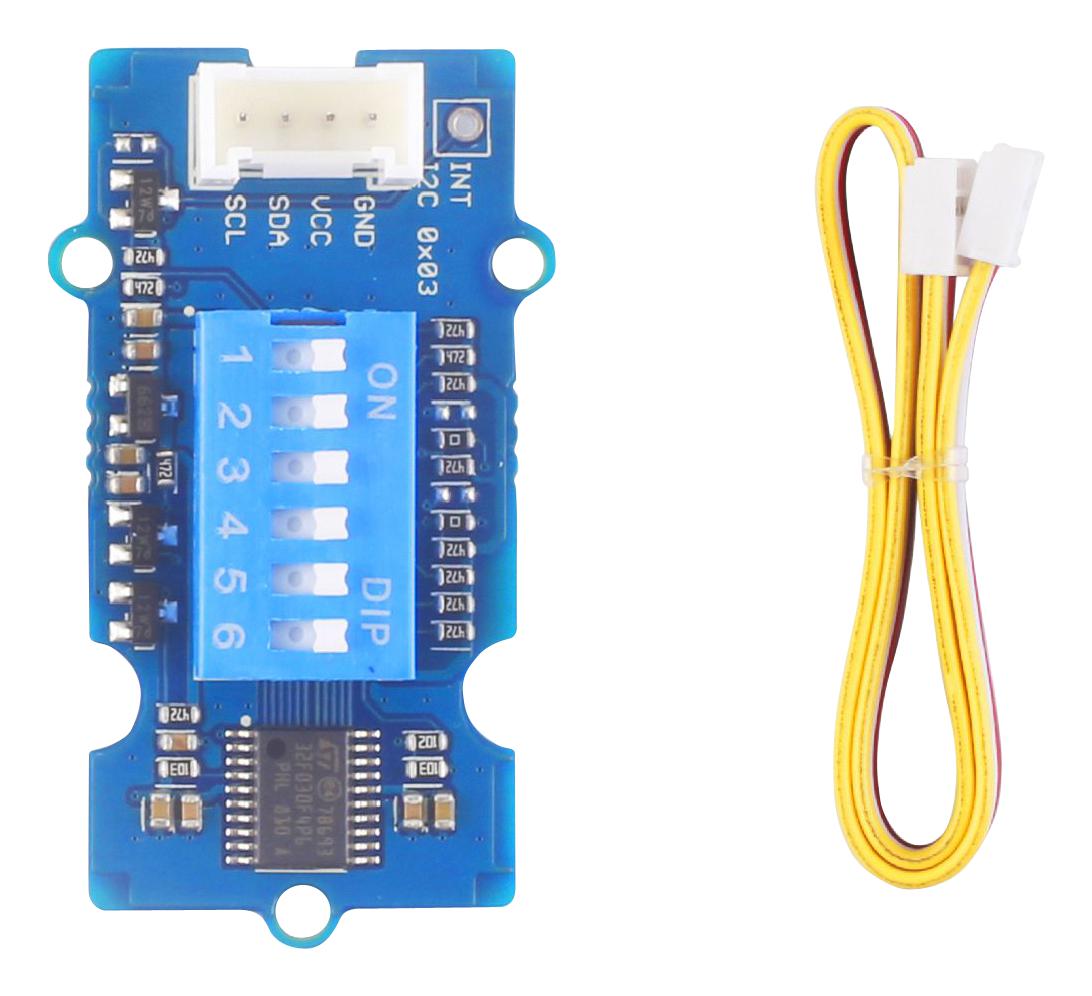 111020043 - Seeed Studio - DIP Switch Board, with Cable, 6 Position