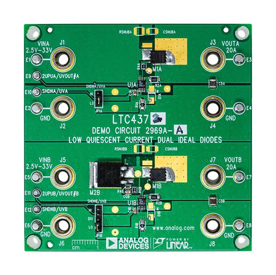 DC2969A-A - Analog Devices - Evaluation Board, LTC4372, Ideal Diode Controller