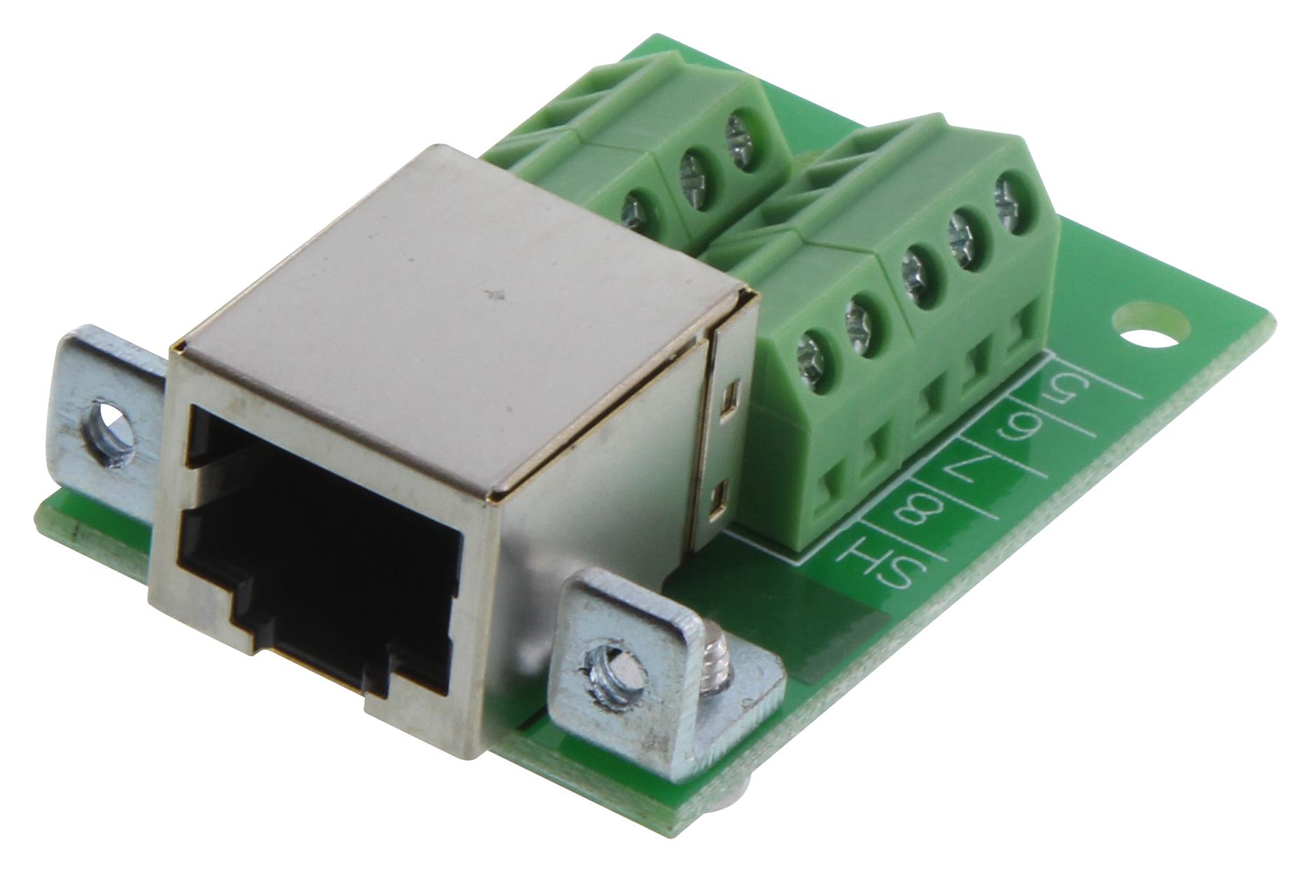 RJ45FTJ - L-com - Connector Accessory, Termination Block, RJ45 Jack ...