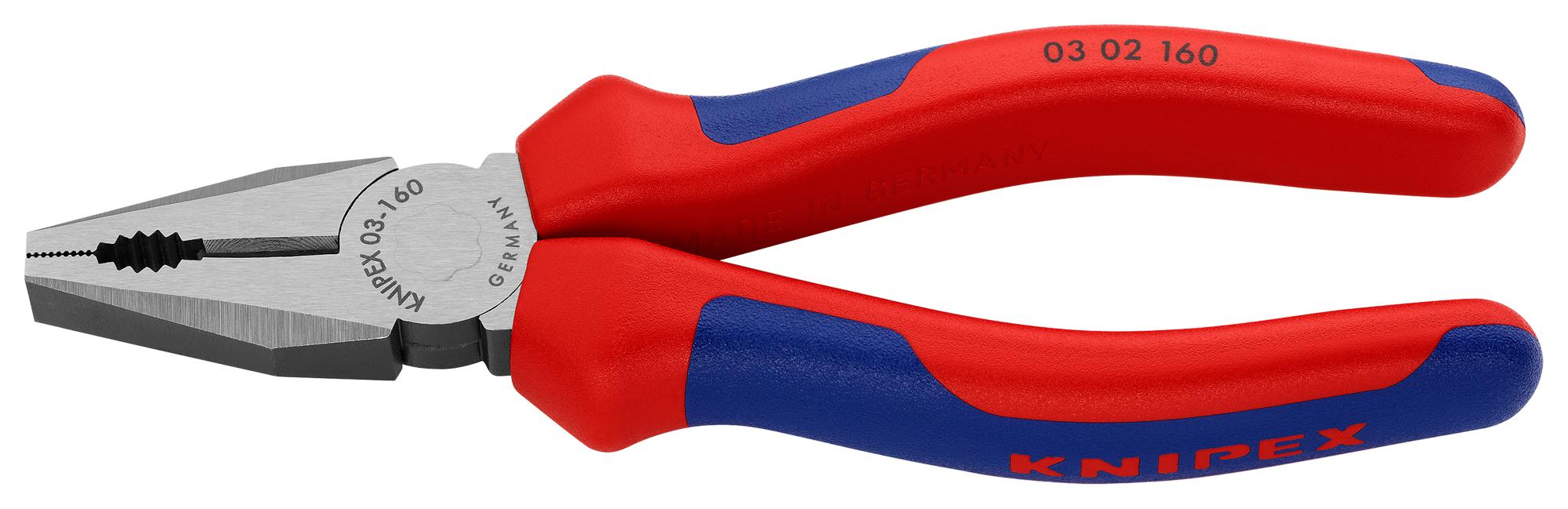 03 02 160 - Knipex - Pliers, Combination, 160mm Overall Length
