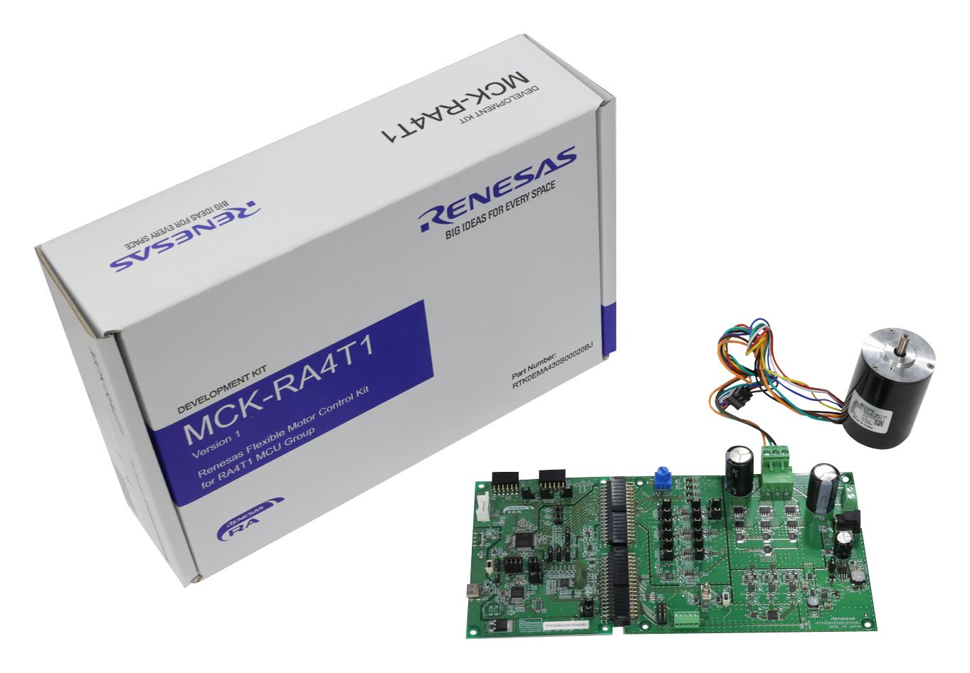 RTK0EMA430S00020BJ - Renesas - Development Kit, R7FA4T1BB3CFM, DC Brushless Motor