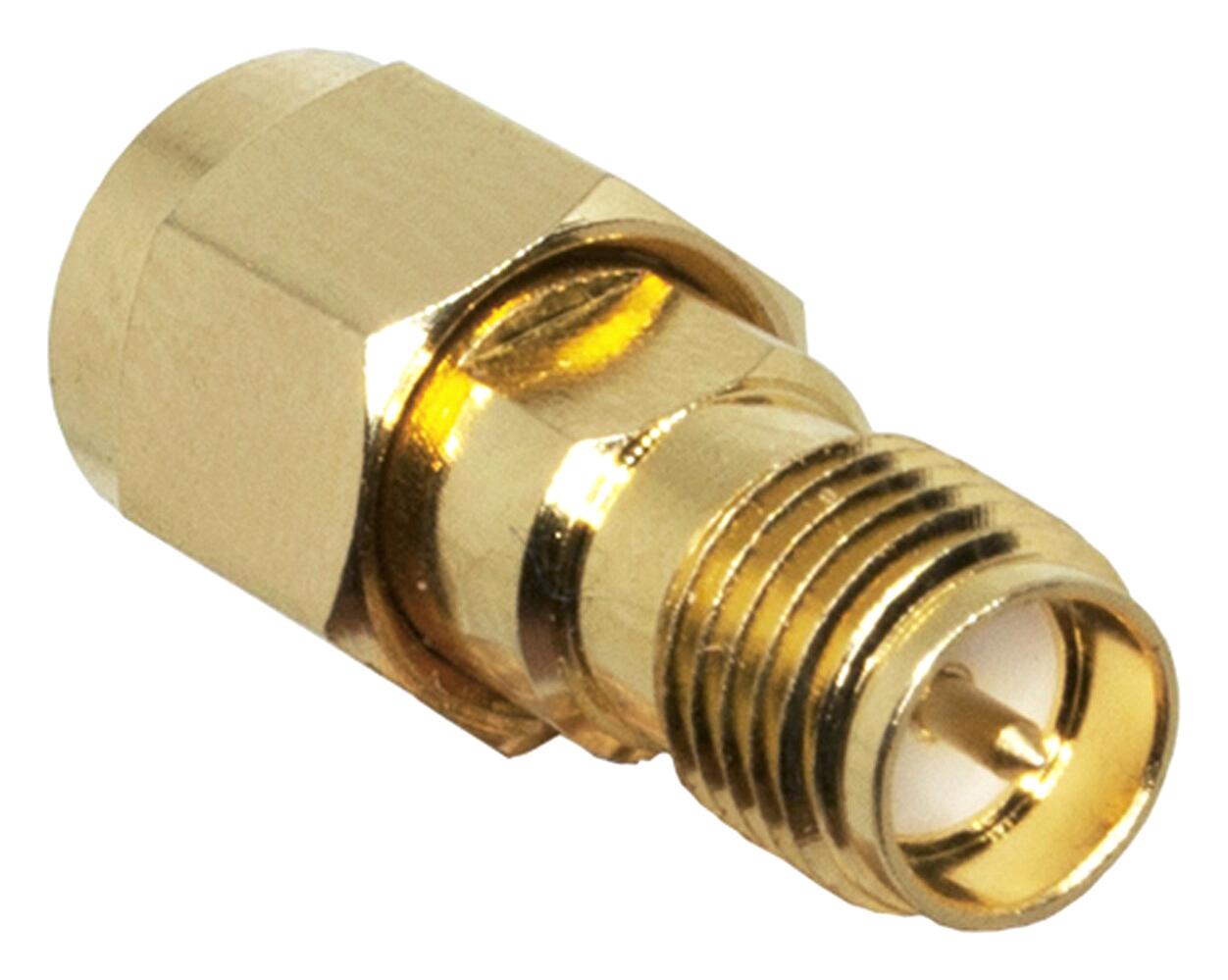 ADP-SMAM-RPSF-G - Linx - Te Connectivity - RF / Coaxial Adapter, Gold, SMA