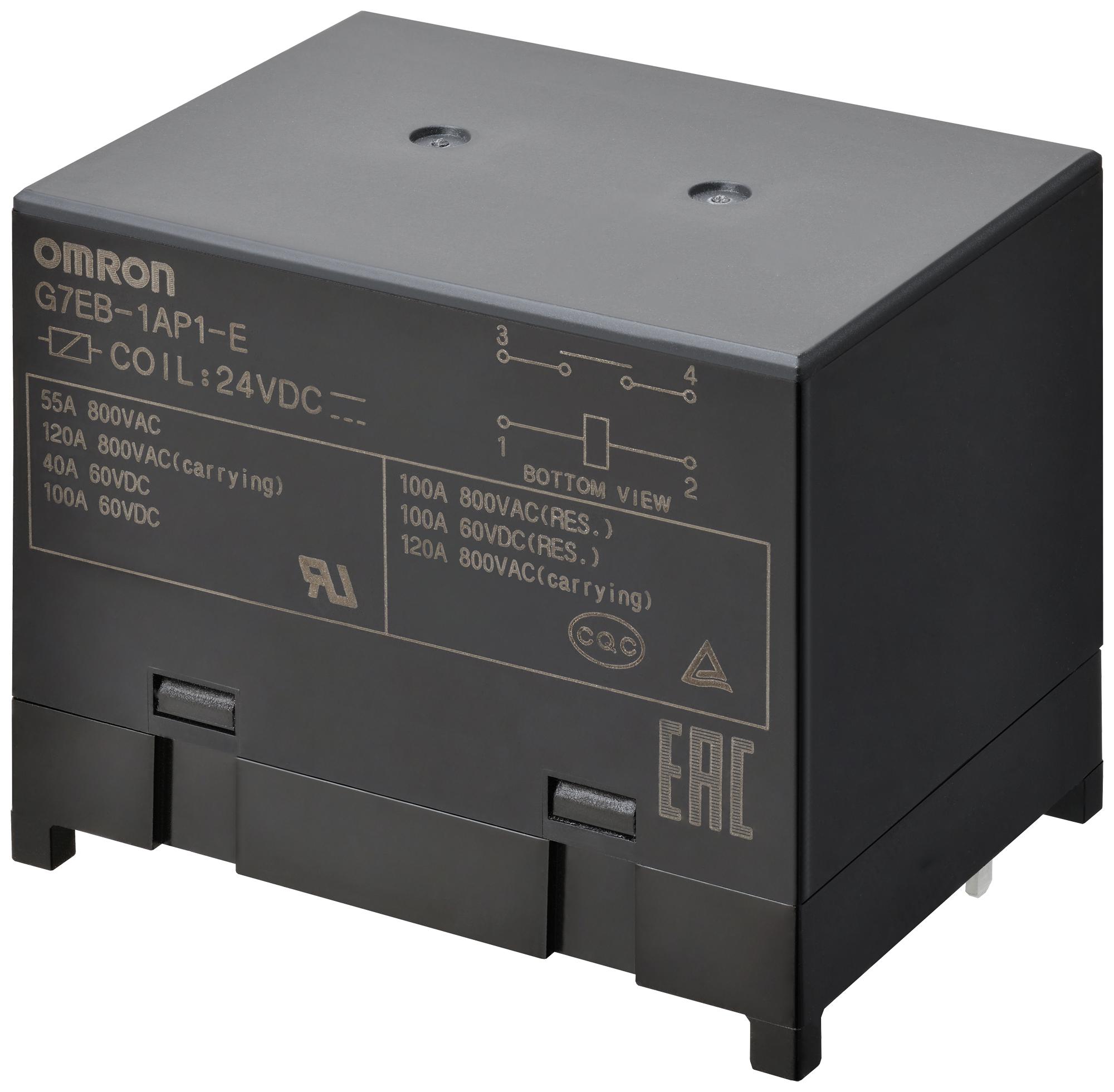 G7EB-1AP1-E-DC24 - Omron Electronic Components - Power Relay, SPST-NO ...