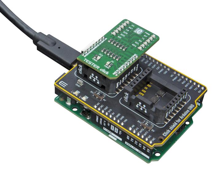 Mikroe 5739 Mikroelektronika Click Shield Board Atmega328p Megaavr 1526