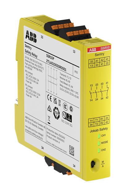 2TLA010050R0001 - Abb - Safety Relay, 24 VDC, 3PST-NO