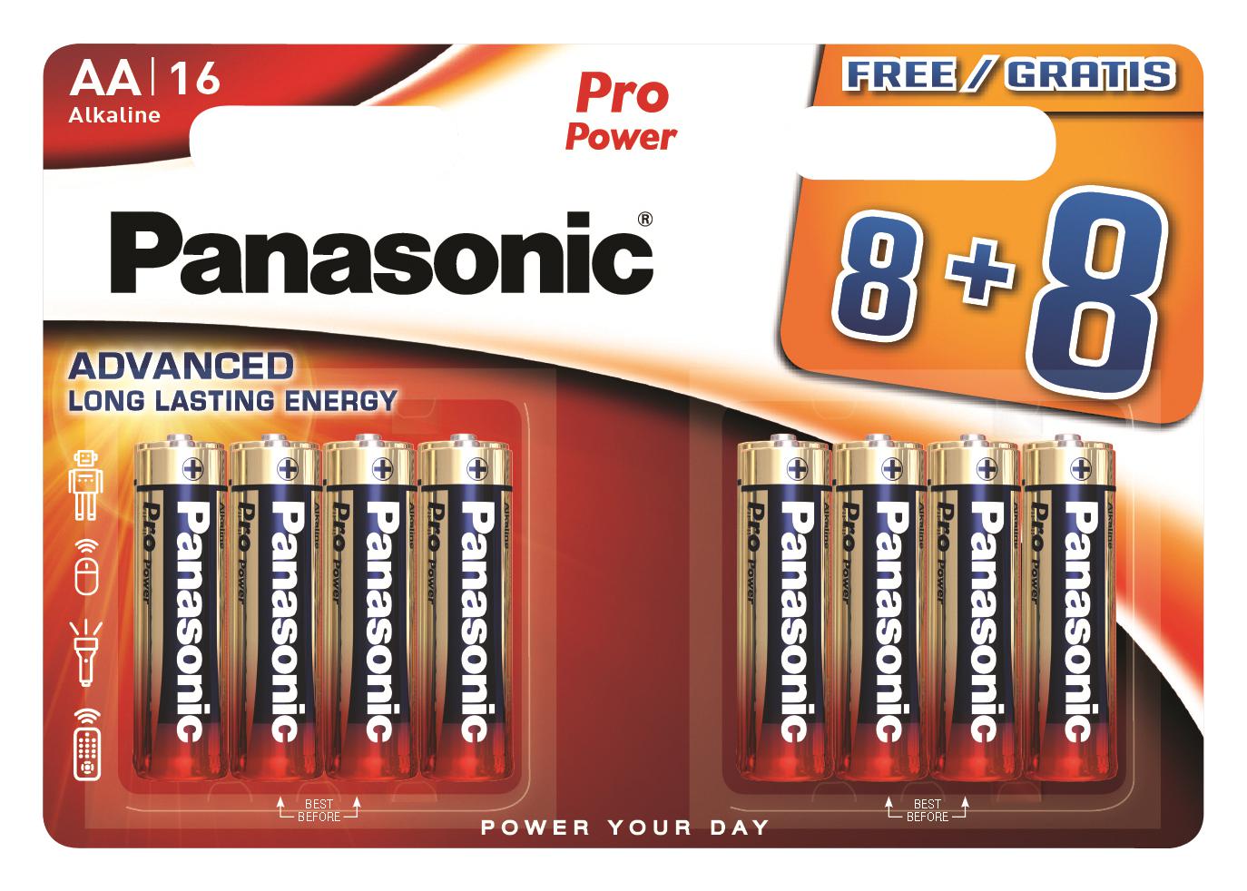 LR6PPG/16BW - Panasonic - Battery, 1.5 V, AA
