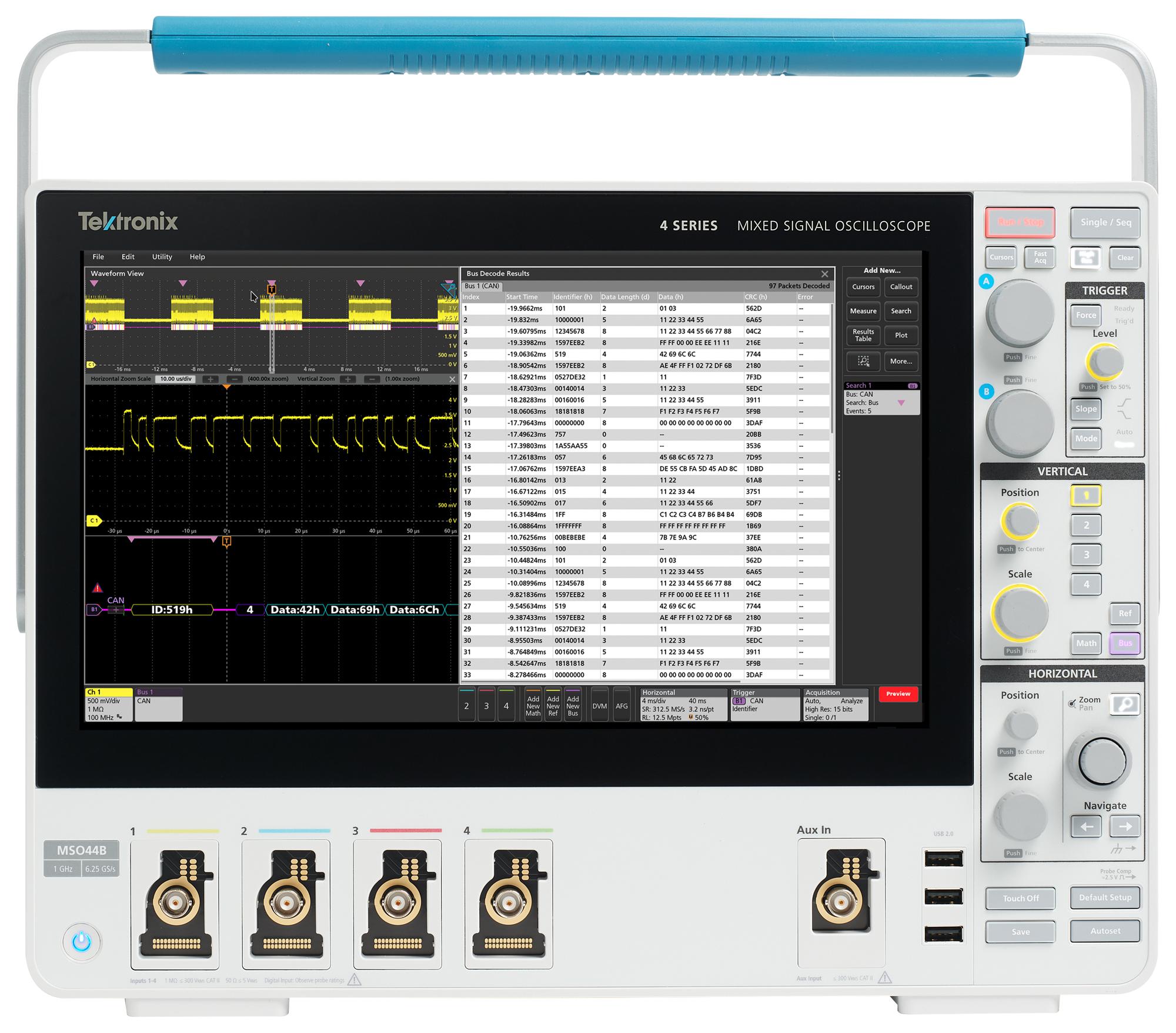 MSO44B 4-BW-200 - Tektronix - MSO / MDO Oscilloscope, 4 Series B, 4 Analogue