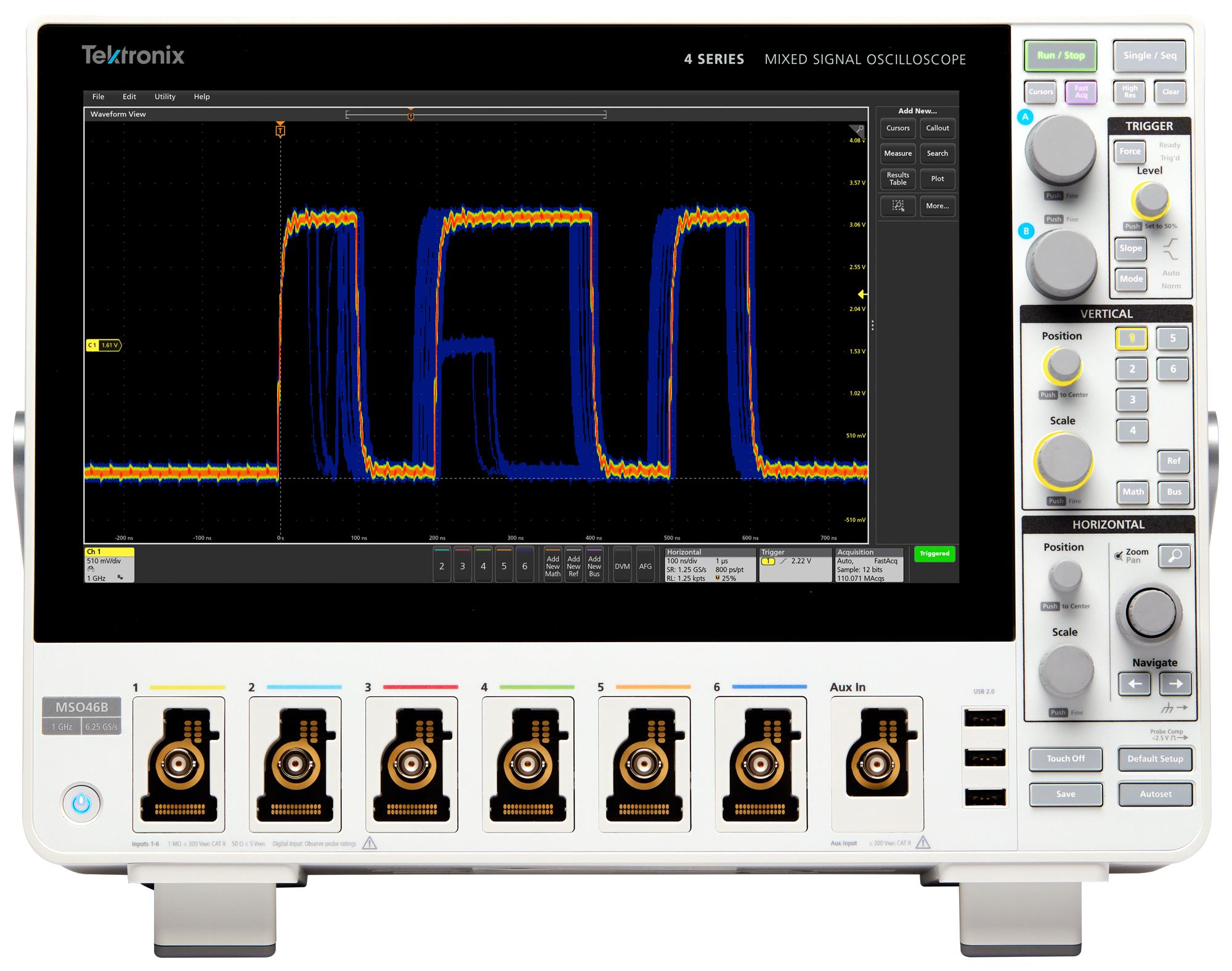 MSO46B 4-BW-200 - Tektronix - MSO / MDO Oscilloscope, 4 Series B, 6 Analogue