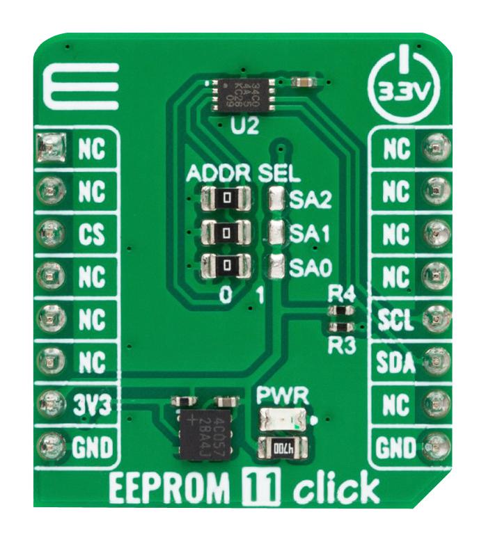 MIKROE-5889 - Mikroelektronika - Add-On Board, EEPROM 11 Click, S-34C04AB