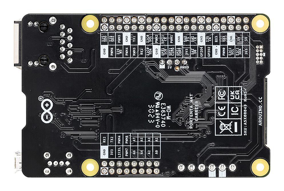 ASX00049 - Arduino - Portenta Hat Carrier, Arduino Portenta X8, Portenta H7