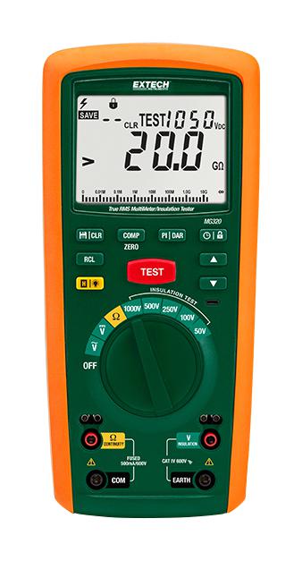 MG320 - Extech Instruments - Insulation Tester, Digital Megohmmeter, 50V