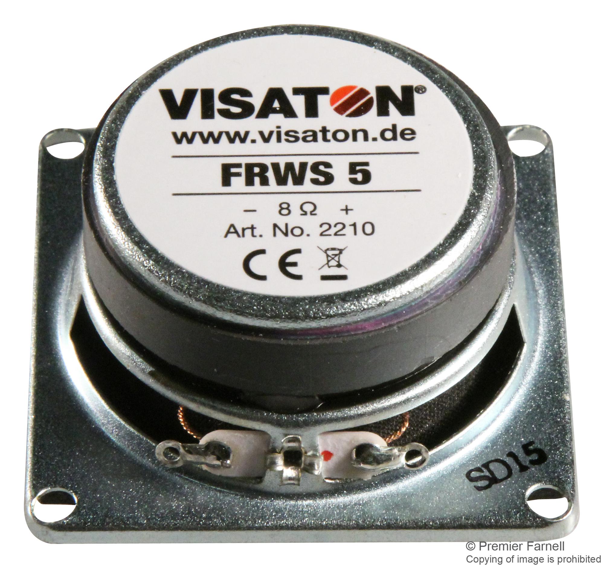 FRWS 5 8OHM - Visaton - Speaker, Full Range, 5 cm