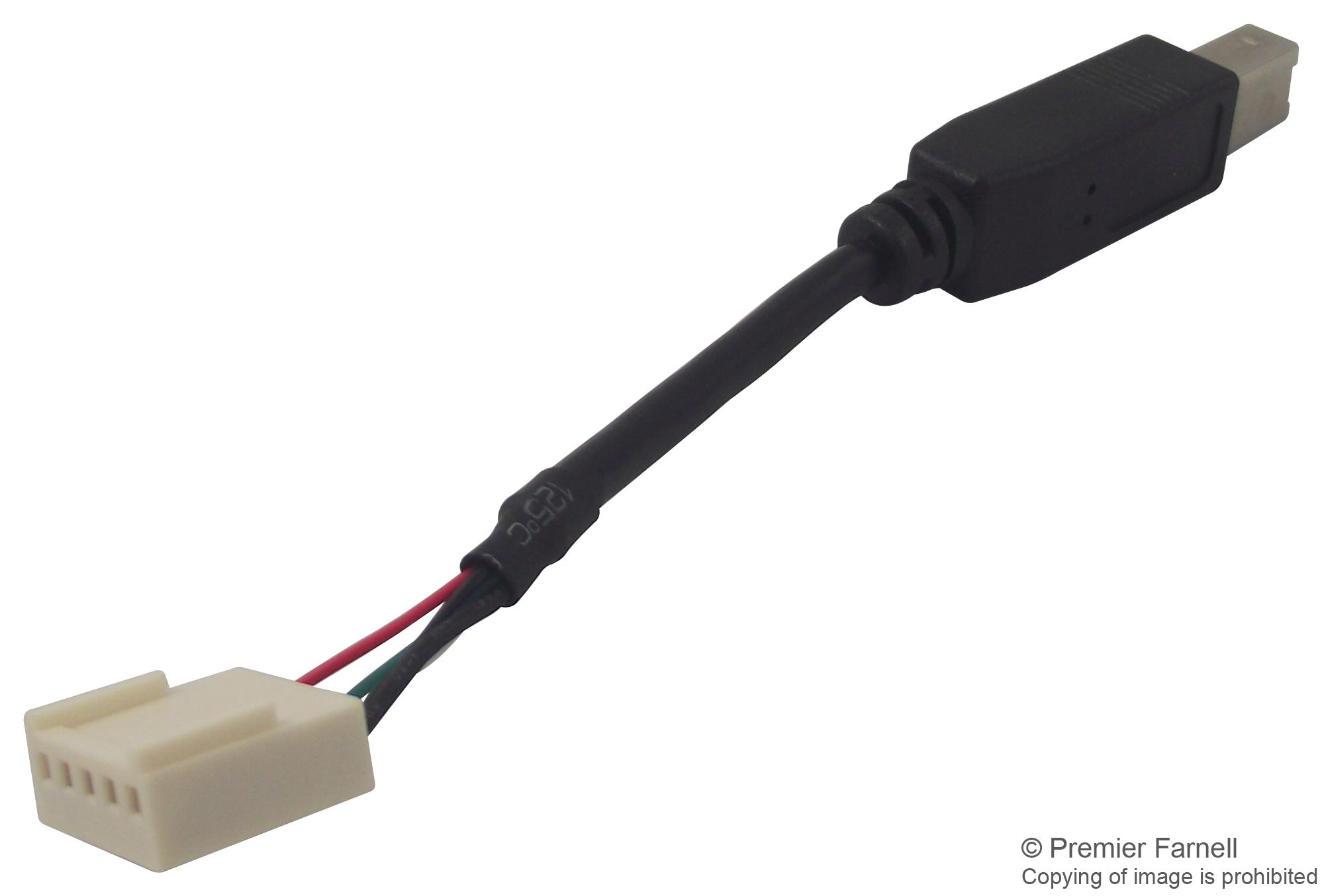 14194 - Bulgin Limited - USB Cable, Type B Plug to Board-In Crimp ...