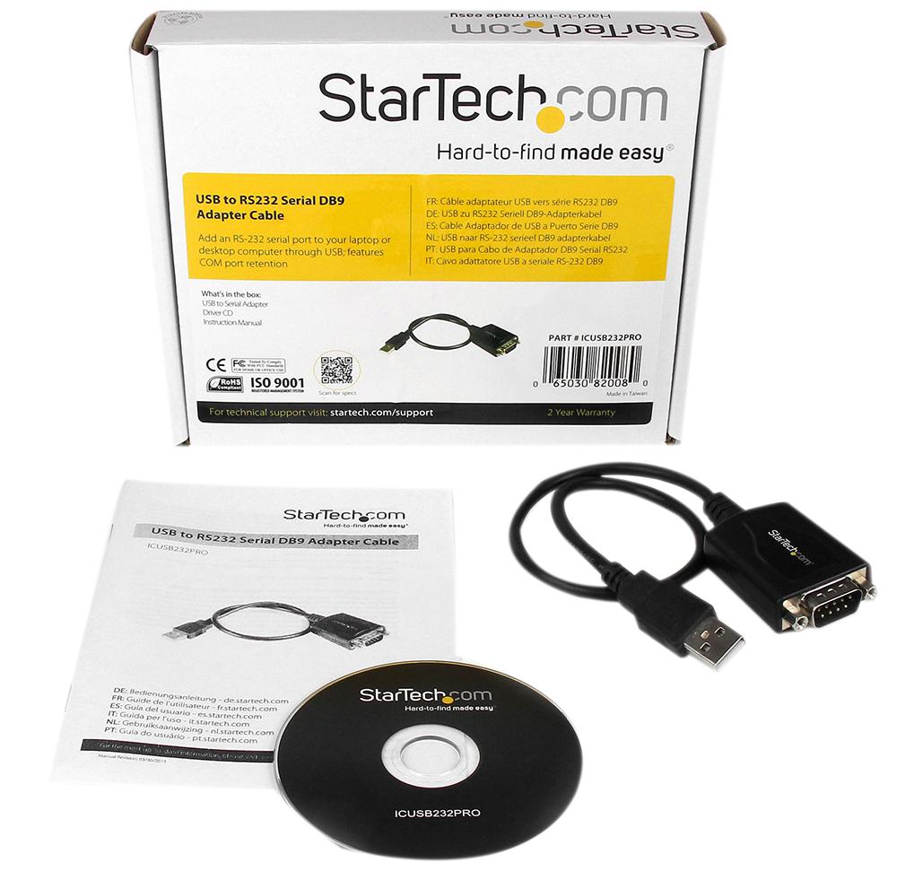 ICUSB232PRO - Startech - Converter, USB 2.0 A Plug to RS-232 Serial ... ICUSB232PRO - Startech - Converter, USB 2.0 A Plug to RS-232 Serial ...