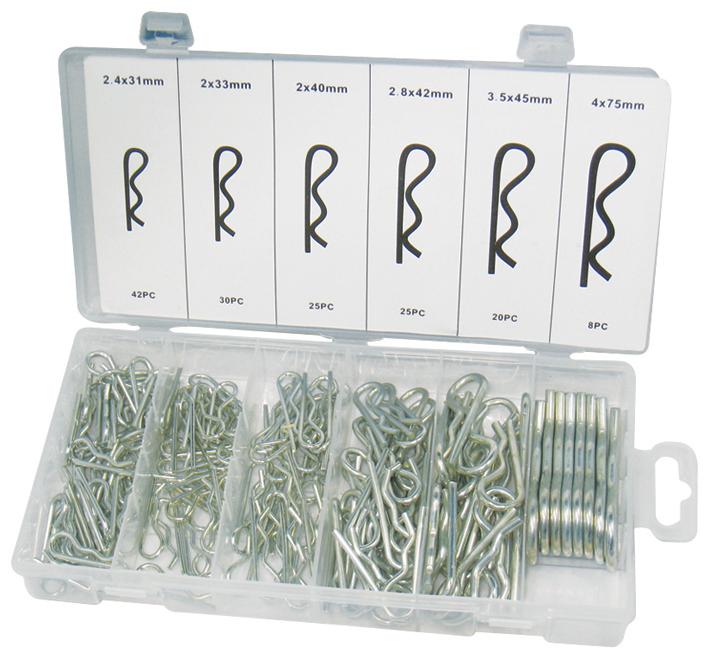 D01894 - Duratool - Hitch Pin Set, Steel, Assorted Sizes
