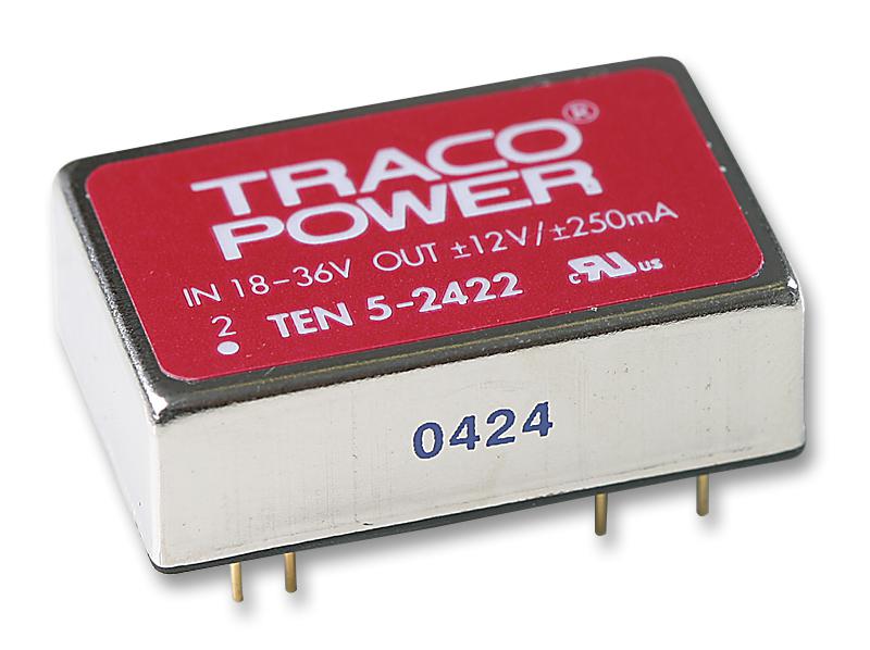 TEN 5-2422 - Traco Power - Isolated Through Hole DC/DC Converter, ITE, 2:1