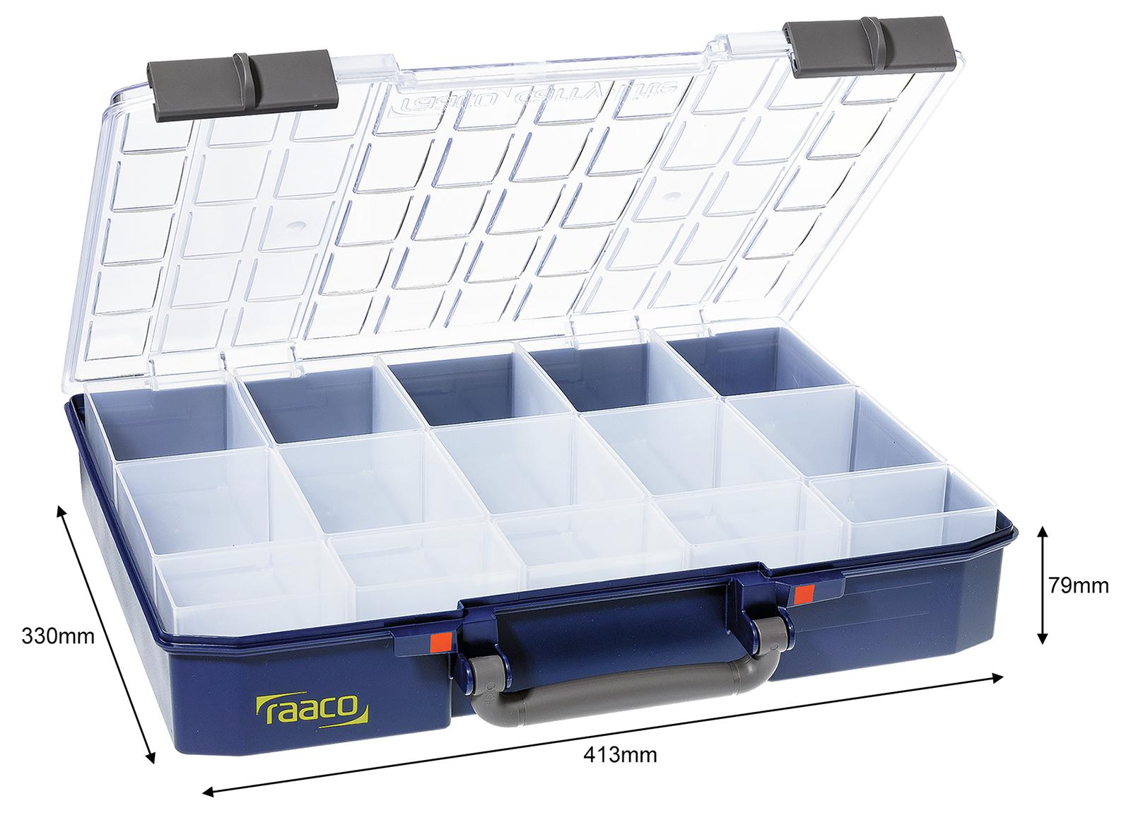 136310 - Raaco - Storage Box, CarryLite, 15 Inserts