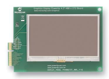 AC164127-6 - Microchip - Demonstration Board, Touch-Screen LCD, Graphics Display Powertip 4.3"