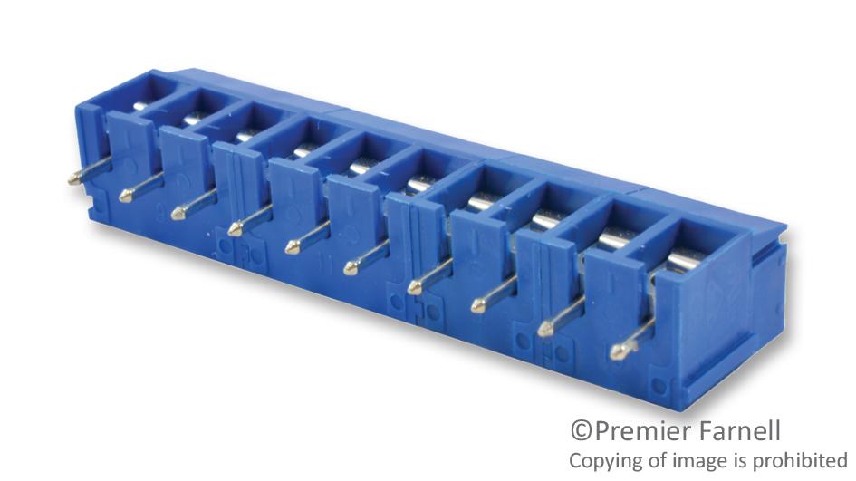 MA522-500M10 - Multicomp Pro - TERMINAL BLOCK EUROSTYLE 10 POSITION, 22