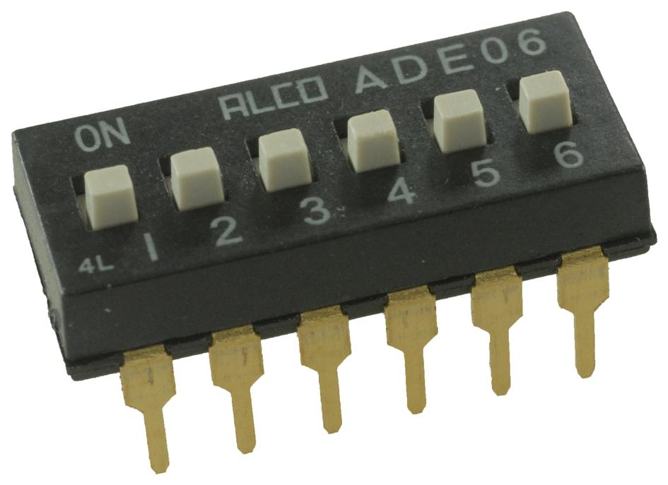 ADE0604 - Alcoswitch - Te Connectivity - SWITCH, DIP, 6 POS