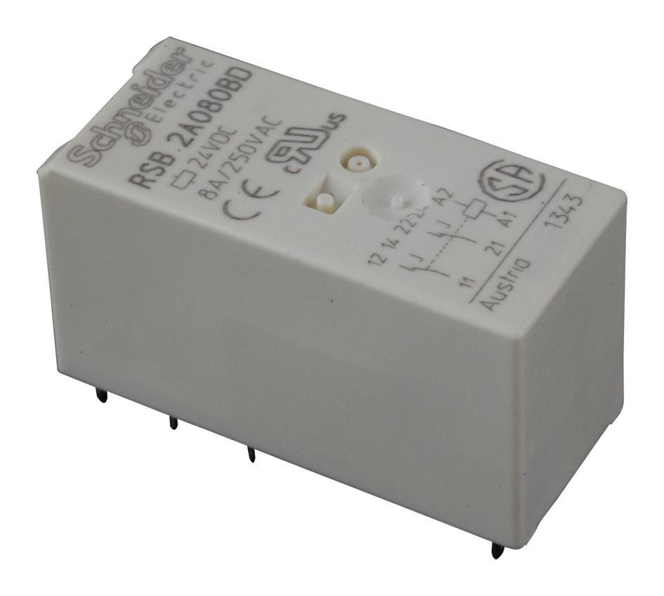 RSB2A080BD - Square D By Schneider Electric - RELAY, DPDT, 250VAC