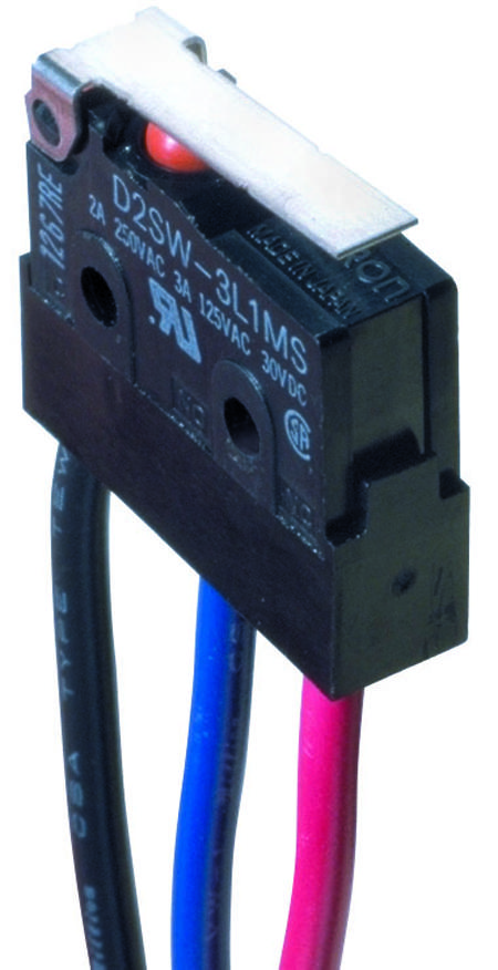 D2SW-3HS - Omron Electronic Components - MICROSWITCH, PIN PLUNGER, SPDT