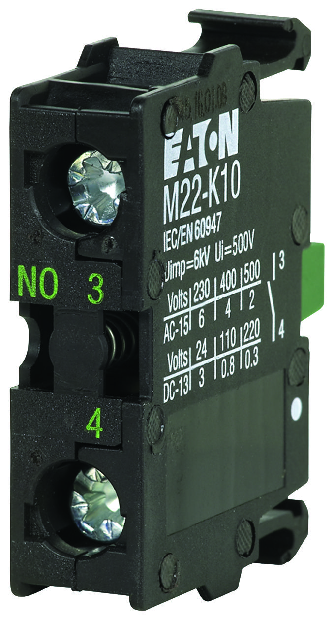 M22-K10. - Eaton Cutler Hammer - CONTACT BLOCK, 1NO, 4A