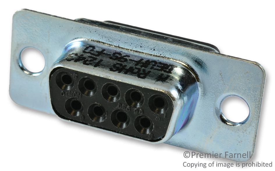 DEUH-9S-FO - Cinch Connectivity Solutions - D SUB SHELL, SOCKET, 9 POSITION