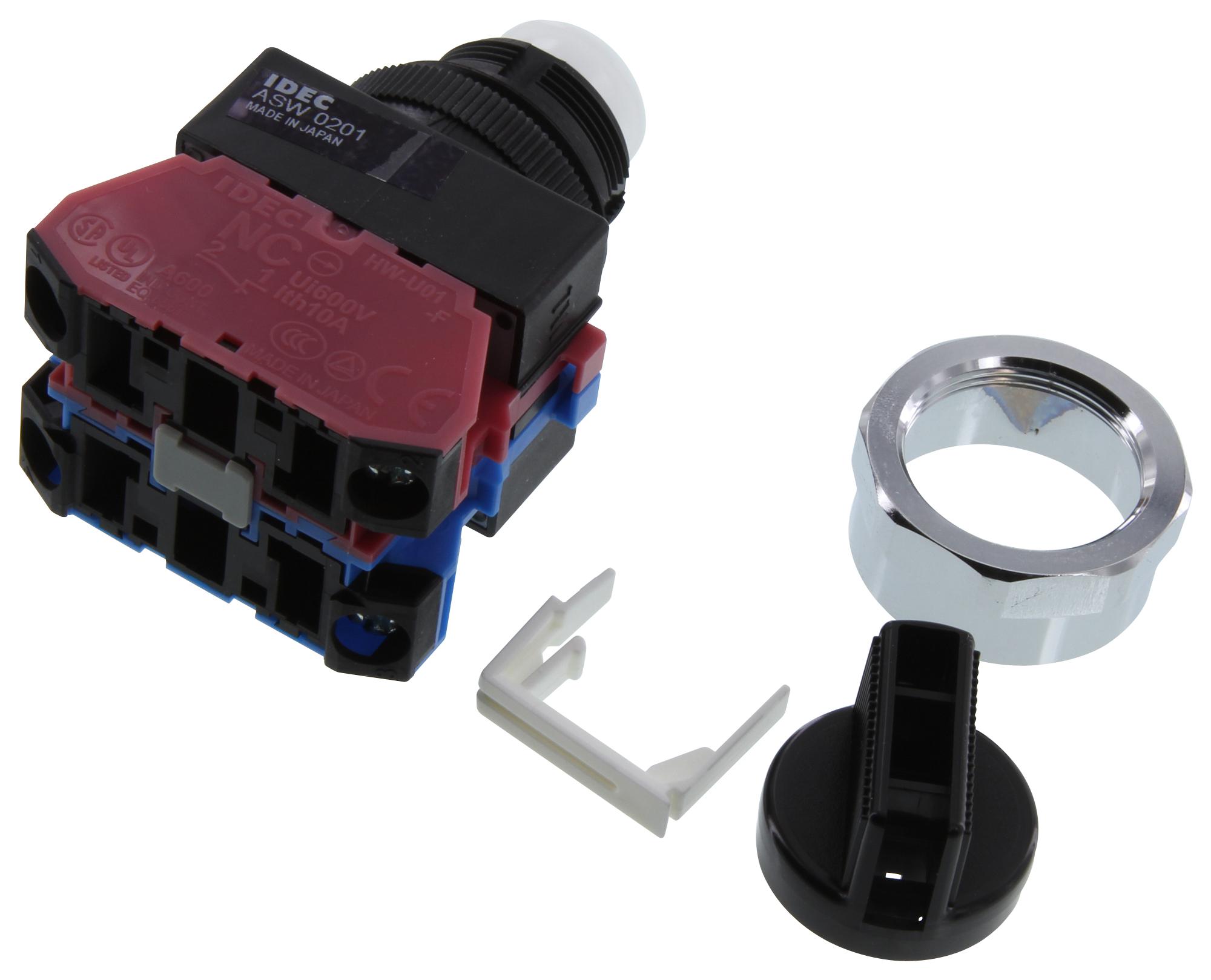 ASW211 - Idec - SWITCH, SELECTOR, DPST-1NO/1NC 10A